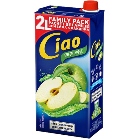 Bautura racoritoare necarbogazoasa cu suc de mere verzi, Ciao, bax 6 x ...