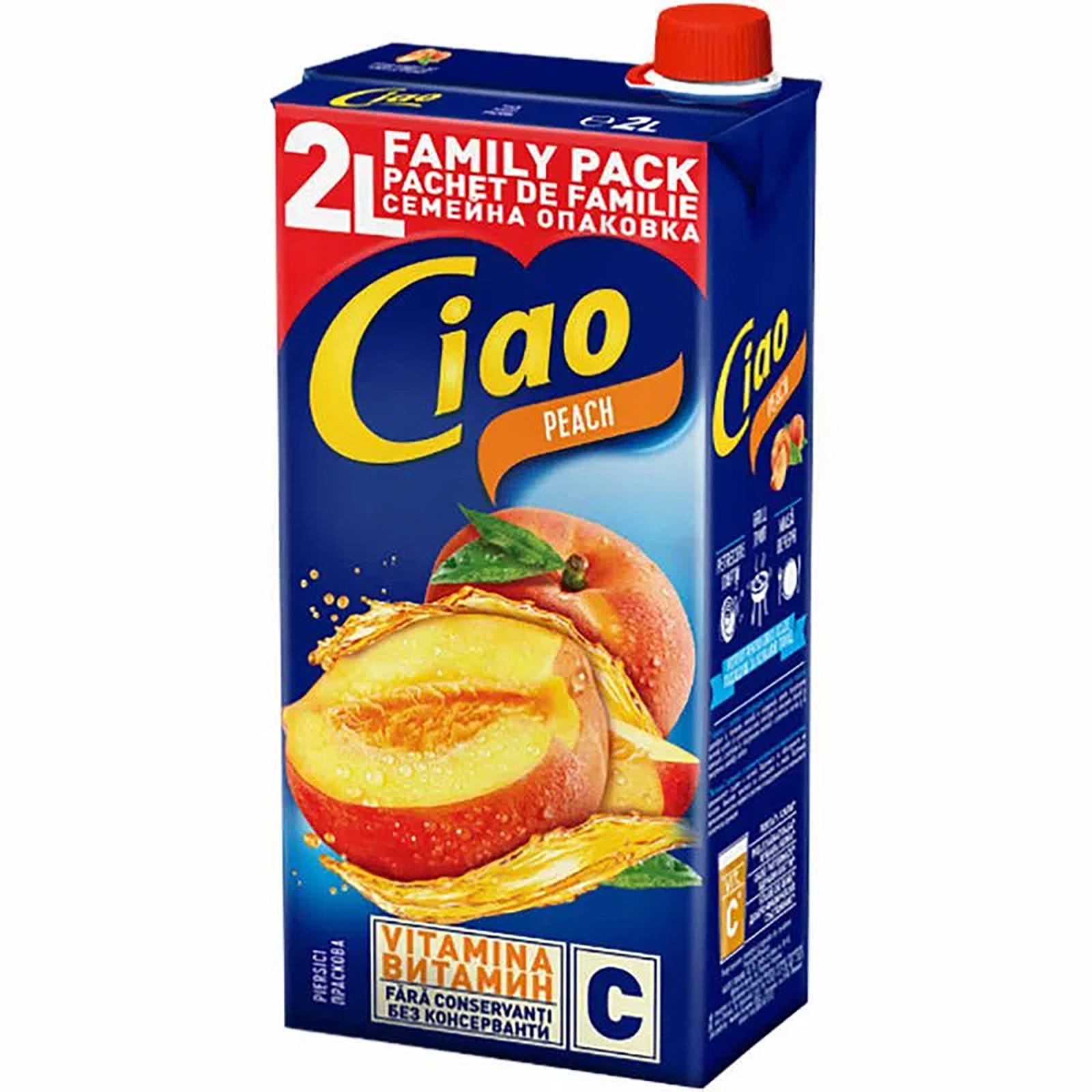 Suc de piersici, Ciao, 2 l - eMAG.ro