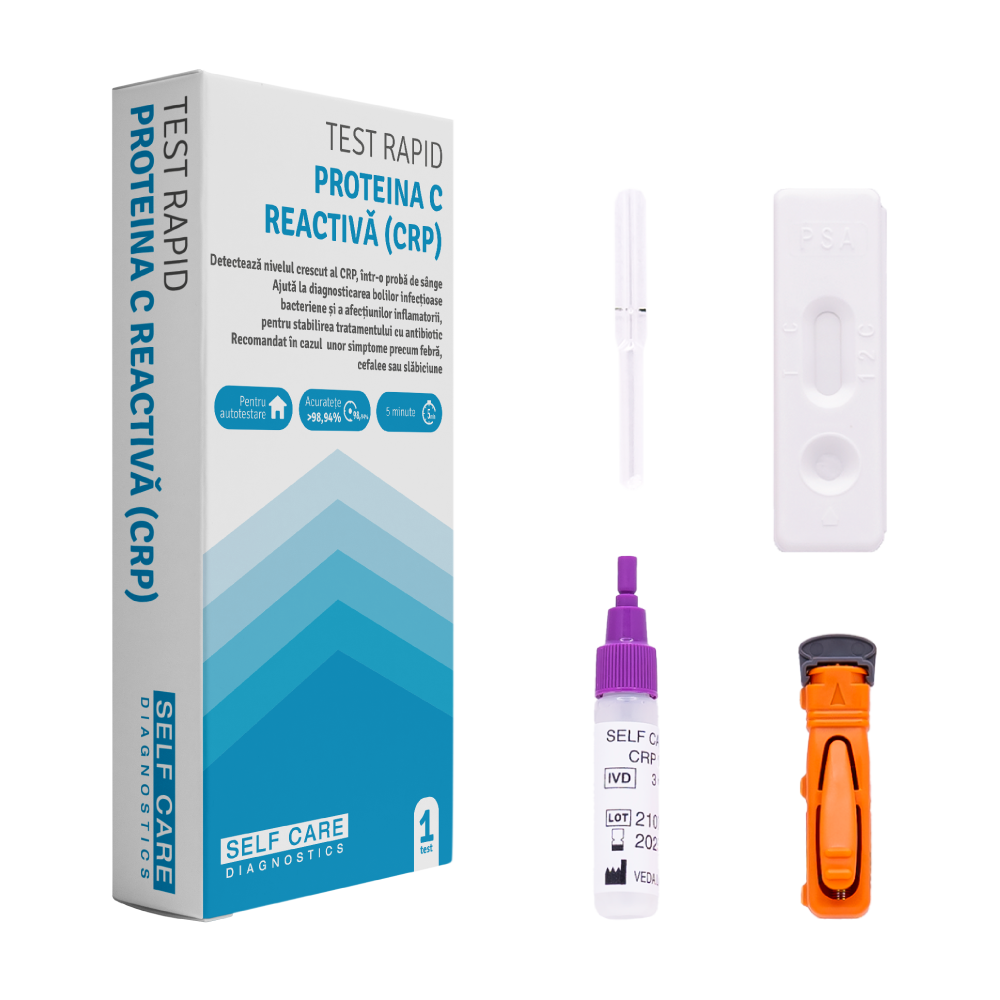 Test rapid proteina C reactiva CRP Self Care - eMAG.ro