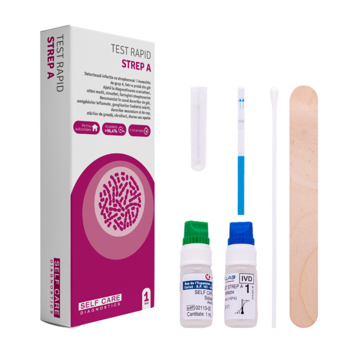 Test rapid Strep A Self Care - eMAG.ro