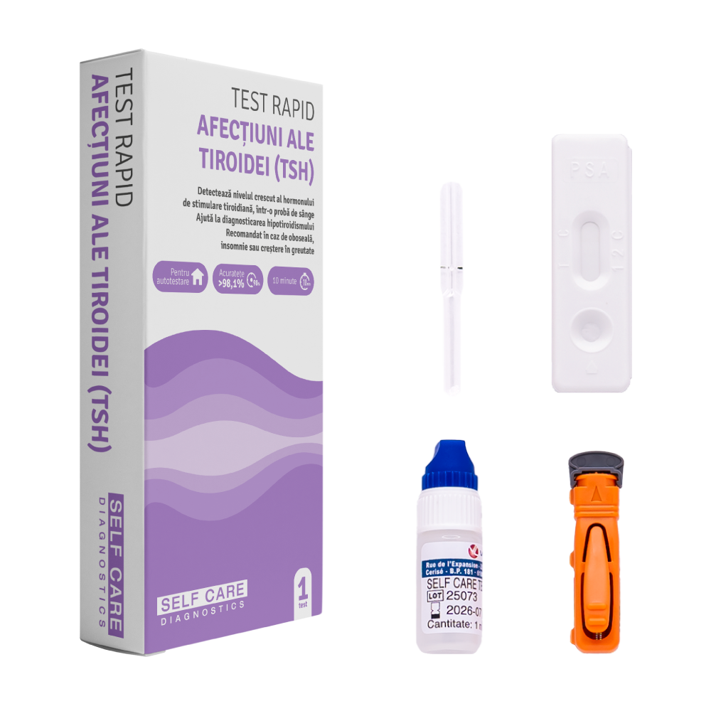 Test rapid afectiuni ale tiroidei (TSH) Self Care - eMAG.ro