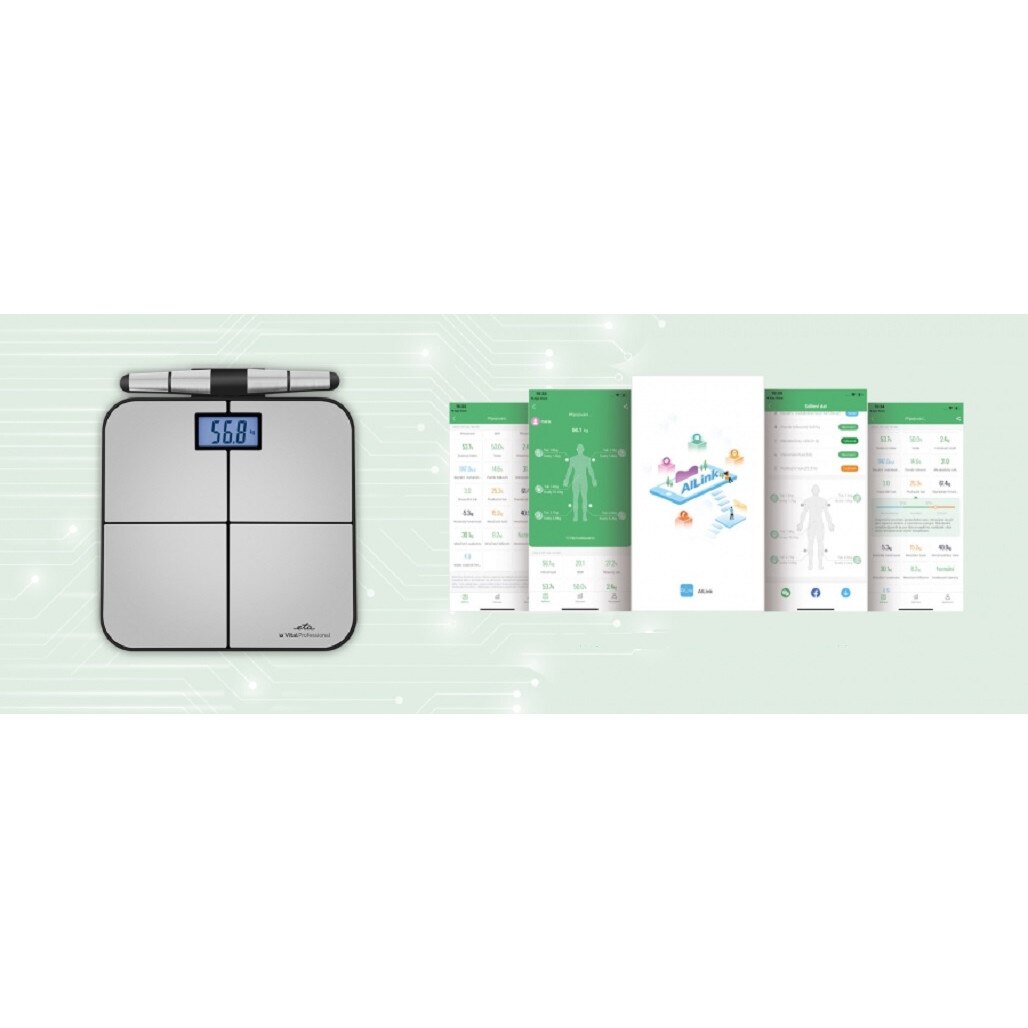 Cantar Smart ETA Vital Professional 8781 90000, 180 Kg, Bluetooth ...