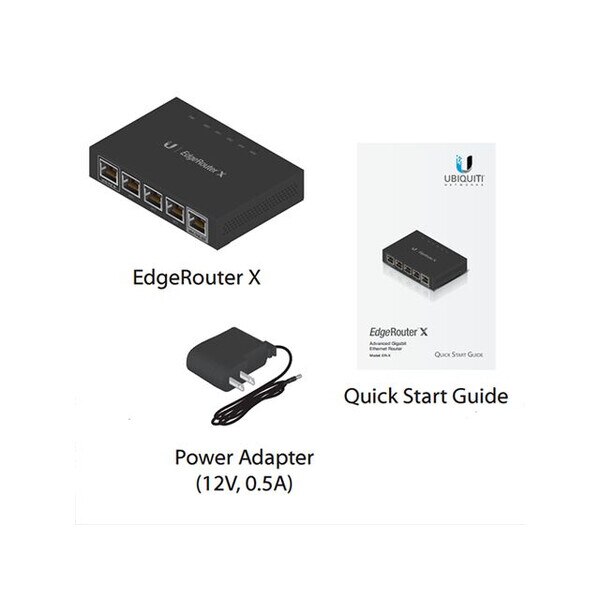 Router Ubiquiti EdgeRouter ER-X, Cablat, PoE pasiv unic cu 5 porturi ...