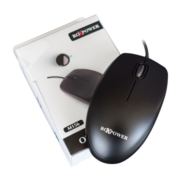 Mouse optic USB, Roxpower, Negru - eMAG.ro