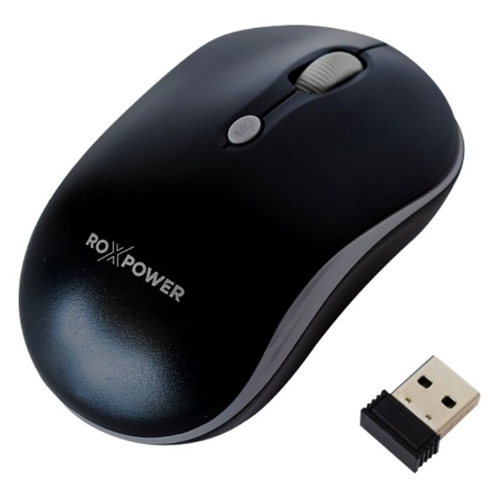 Mouse wireless, Roxpower, Negru - eMAG.ro