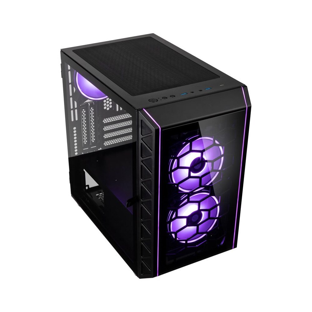 Carcasa Kolink Citadel Cube Mesh SE ARGB, Mini-ITX, Micro-ATX, Negru ...