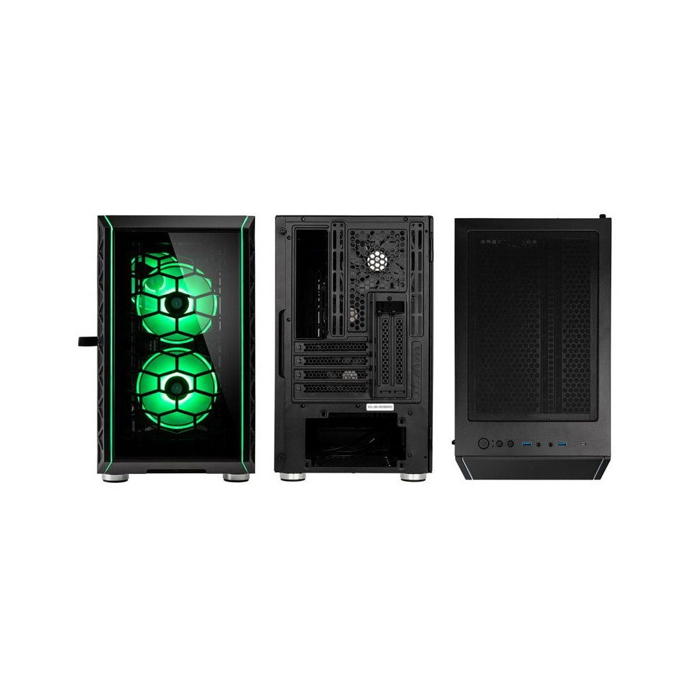 Carcasa Kolink Citadel Cube Mesh SE ARGB, Mini-ITX, Micro-ATX, Negru ...