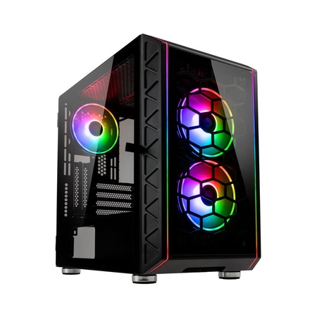 Carcasa Kolink Citadel Cube Mesh SE ARGB, Mini-ITX, Micro-ATX, Negru ...