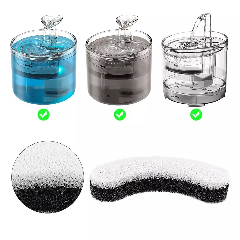 Комплект от 4 филтъра за автоматичен диспенсър за вода Merkie Пречистване Йонизация Активен