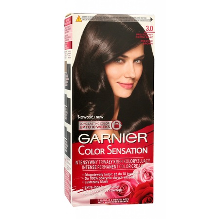 Крем за боядисана коса, Garnier, Color Sensation, 3.0, кафяв - eMAG.bg