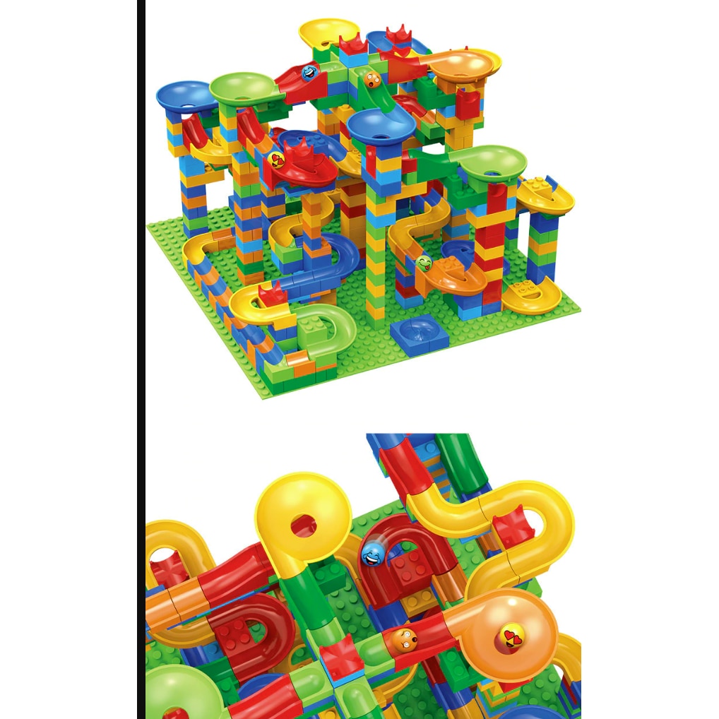 Joc de construit, Zola®, labirint marble run, super curse cu bilute ...