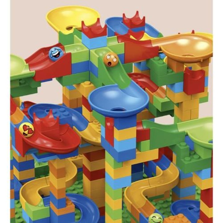 Joc de construit, Zola®, labirint marble run, super curse cu bilute ...