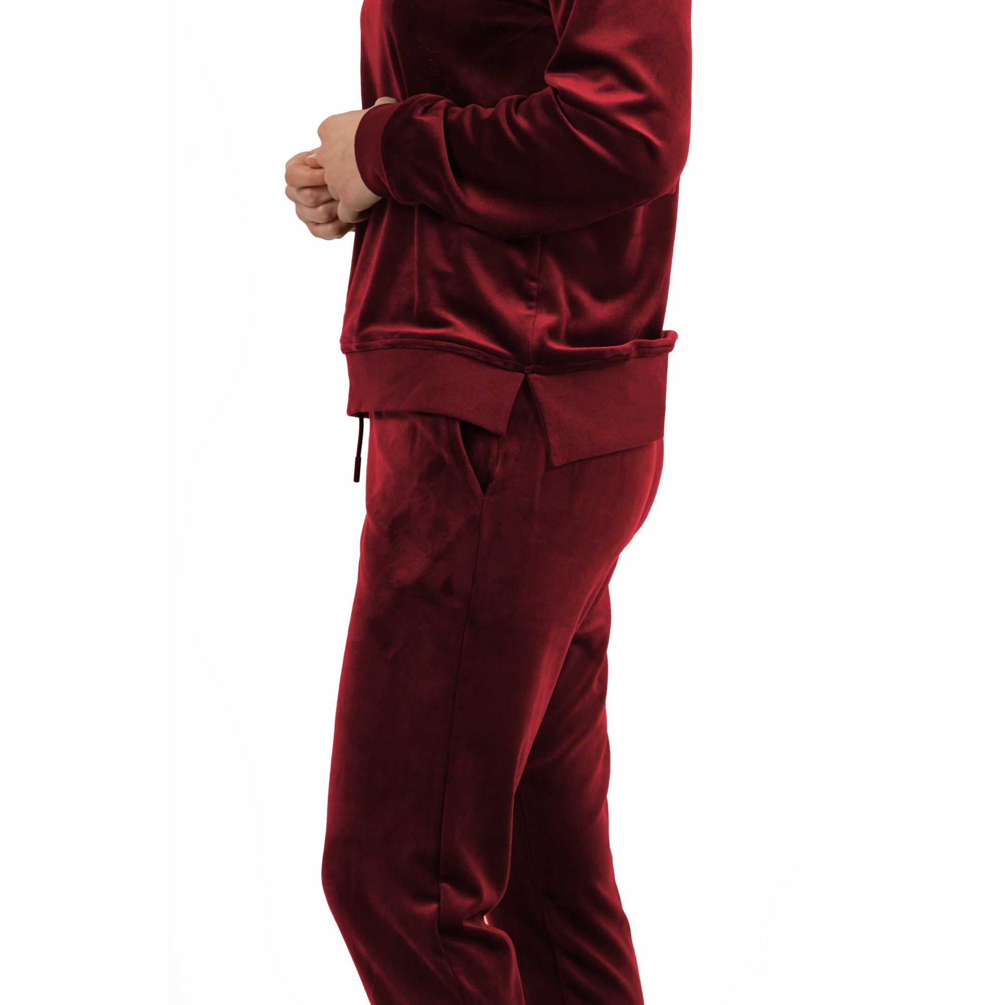 Trening Catifea, Dama, Rosu inchis, XL - eMAG.ro