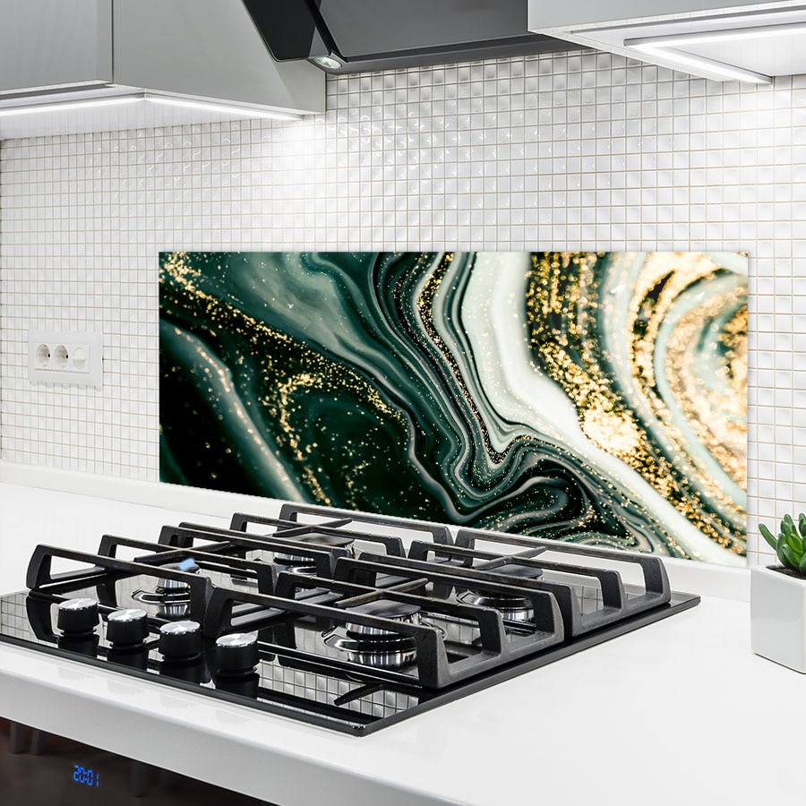 Panou Sticla Bucatarie, Abstract Shades, 60x150cm - eMAG.ro