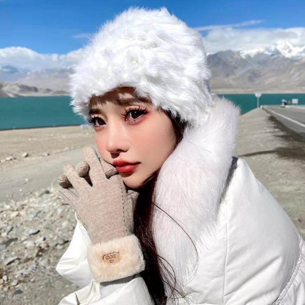 Manusi dama, Mindblower, Casmir 70%, iTouch screen sensitive, cream, cu ...