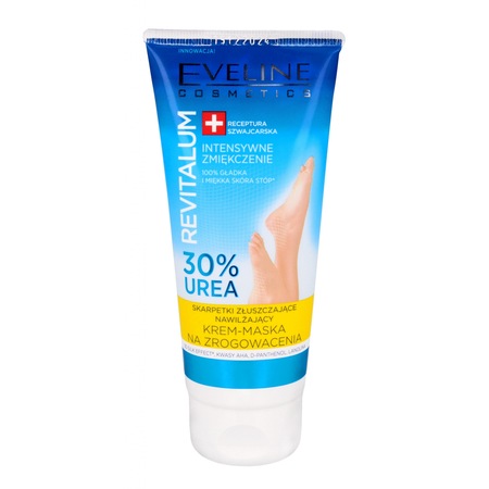 Crema-masca pentru calusuri Eveline, Revitalum, 30% uree, Sosete ...
