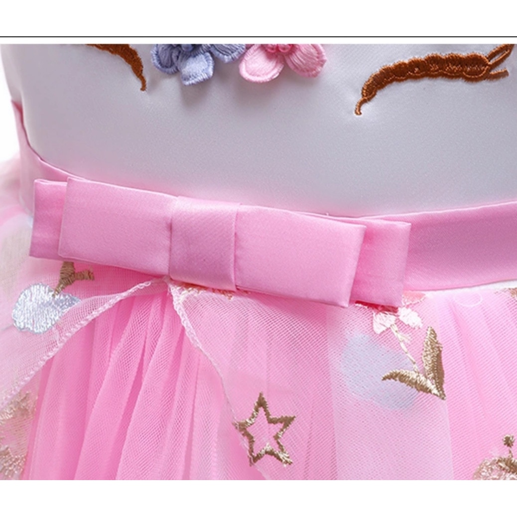 Rochie tull roz Printesa unicorn - eMAG.ro