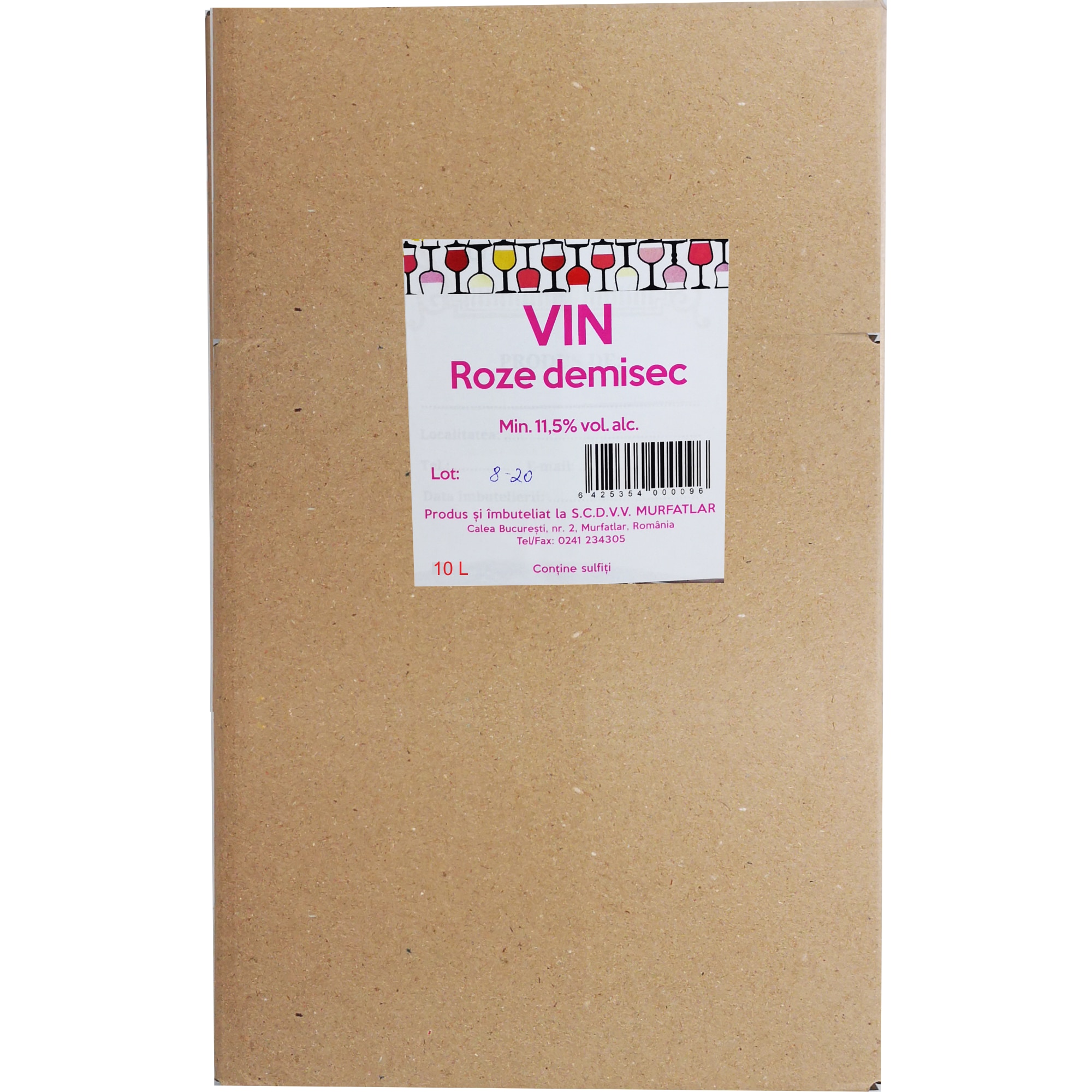 Vin roze demisec, Statiunea Murfatlar, BIB 10L - eMAG.ro