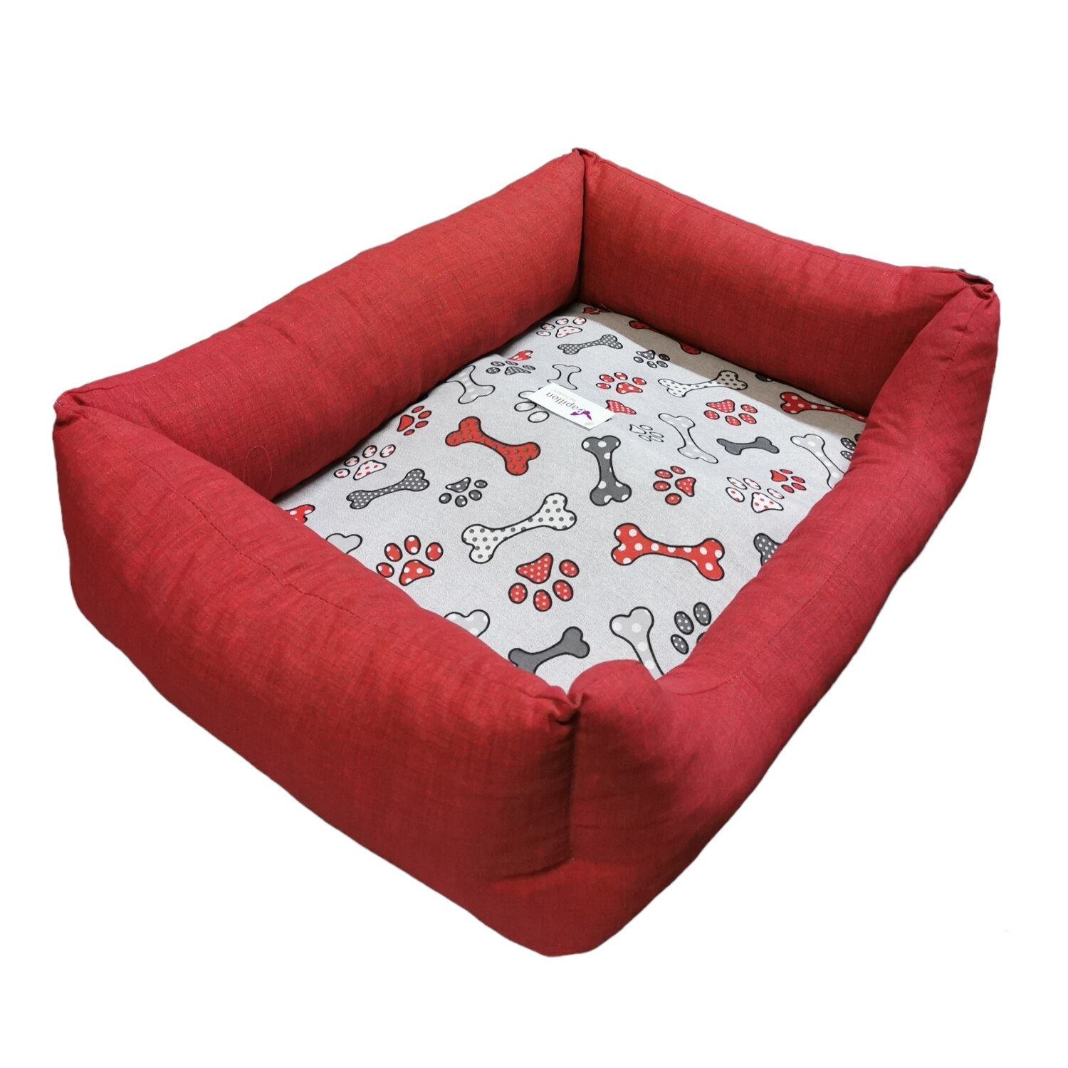 Culcus pentru caini EcoBed rosu, 60cm - eMAG.ro