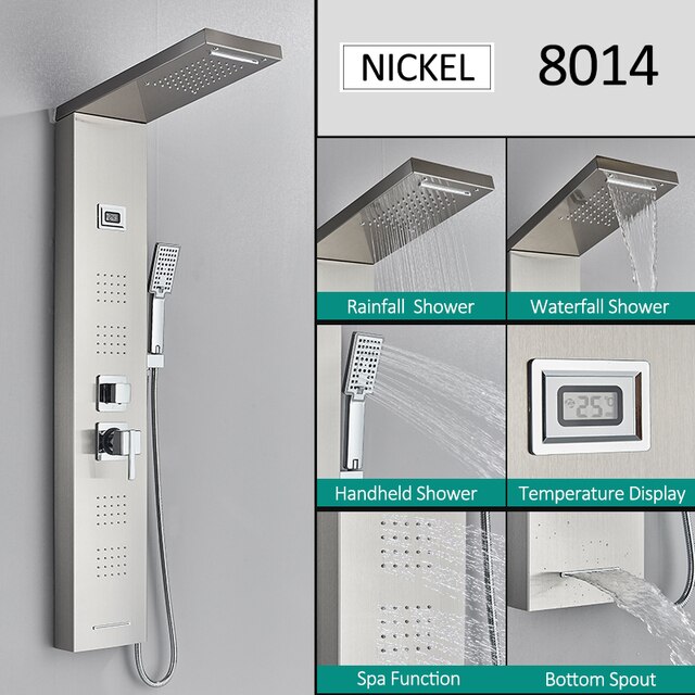 Panou dus, Blackswan, Tip M8014 model nichel cu pipa tip cascada ...