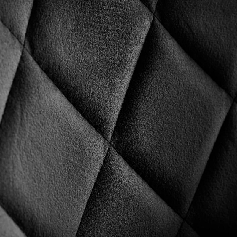 Scaun de bar pivotant modern cu spatar, reglabil pe inaltime, negru ...