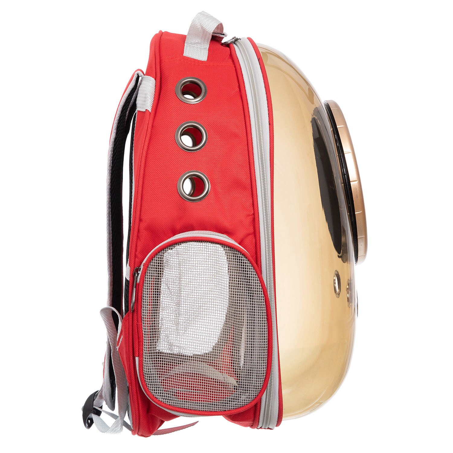 Rucsac transport animale de companie fumuriu hublou cu inel auriu DARO ...