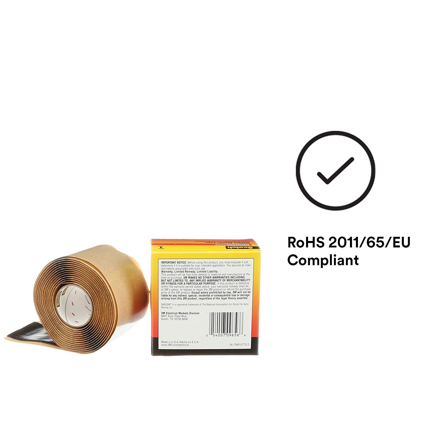 Изолѝрбанд 3M Scotch 2228, За уплътняван, електрическа изолация, Черен ...