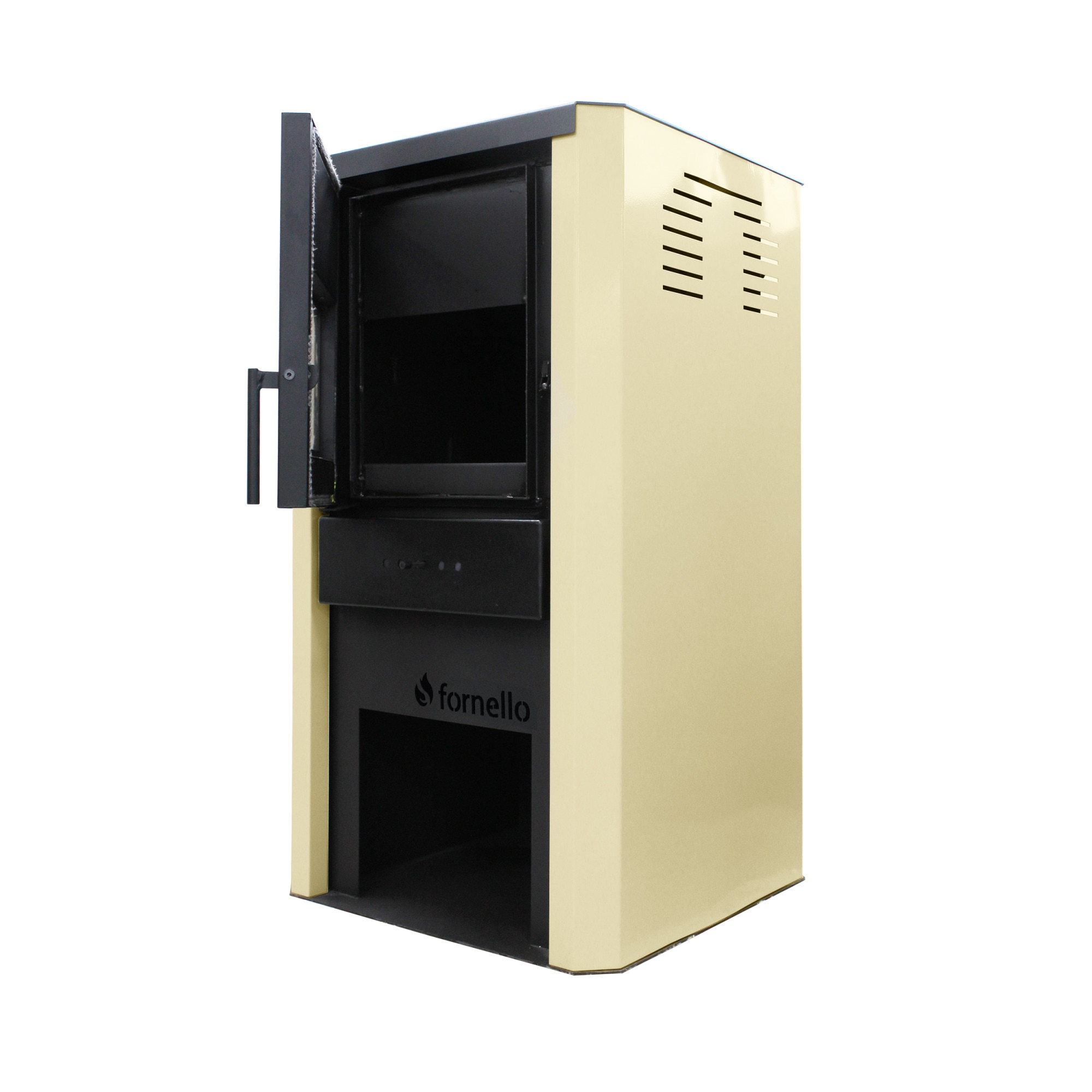 Set Termosemineu pe lemne, brichete si carbune Fornello Monza Ivory 27 ...