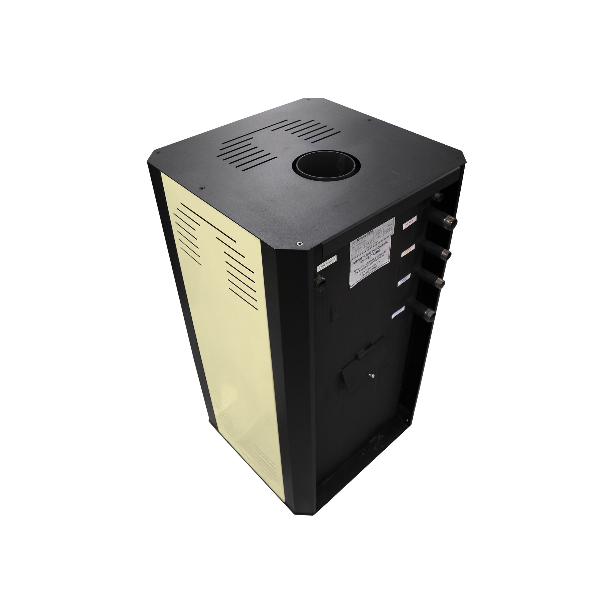 Set Termosemineu pe lemne, brichete si carbune Fornello Novara Ivory 27 ...