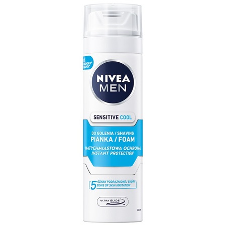 Spuma de ras, NIVEA, MEN SENSITIVE COOL, 200ml - eMAG.ro