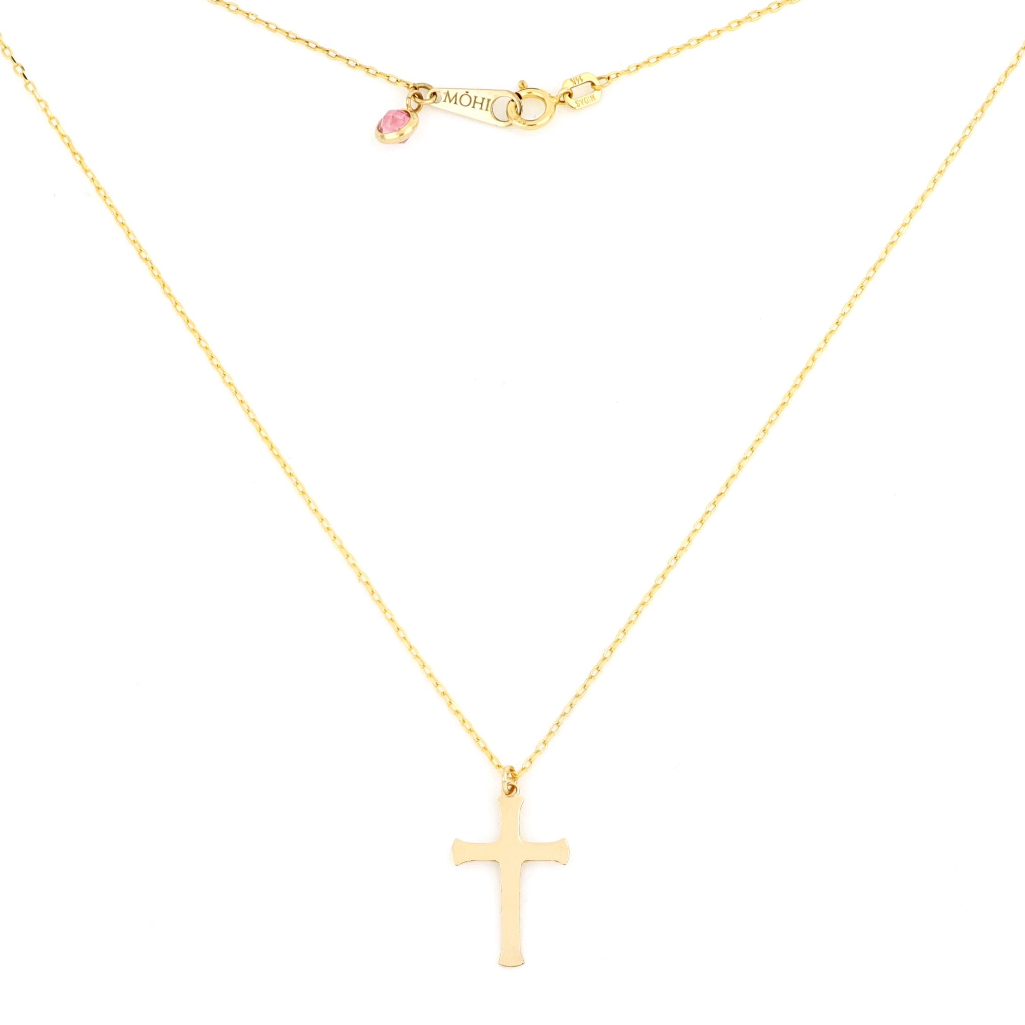 Lant cu pandant in forma de cruce, aur 14k - eMAG.ro