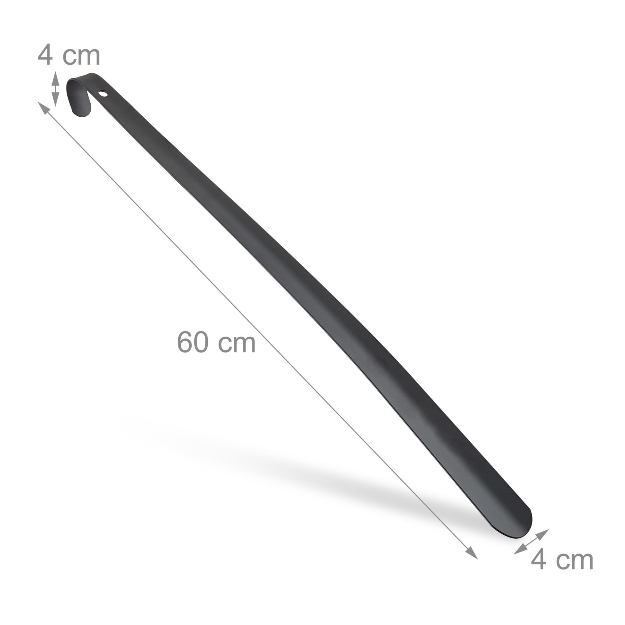 Incaltator din metal, Relaxdays, lungime 60 cm, negru - eMAG.ro