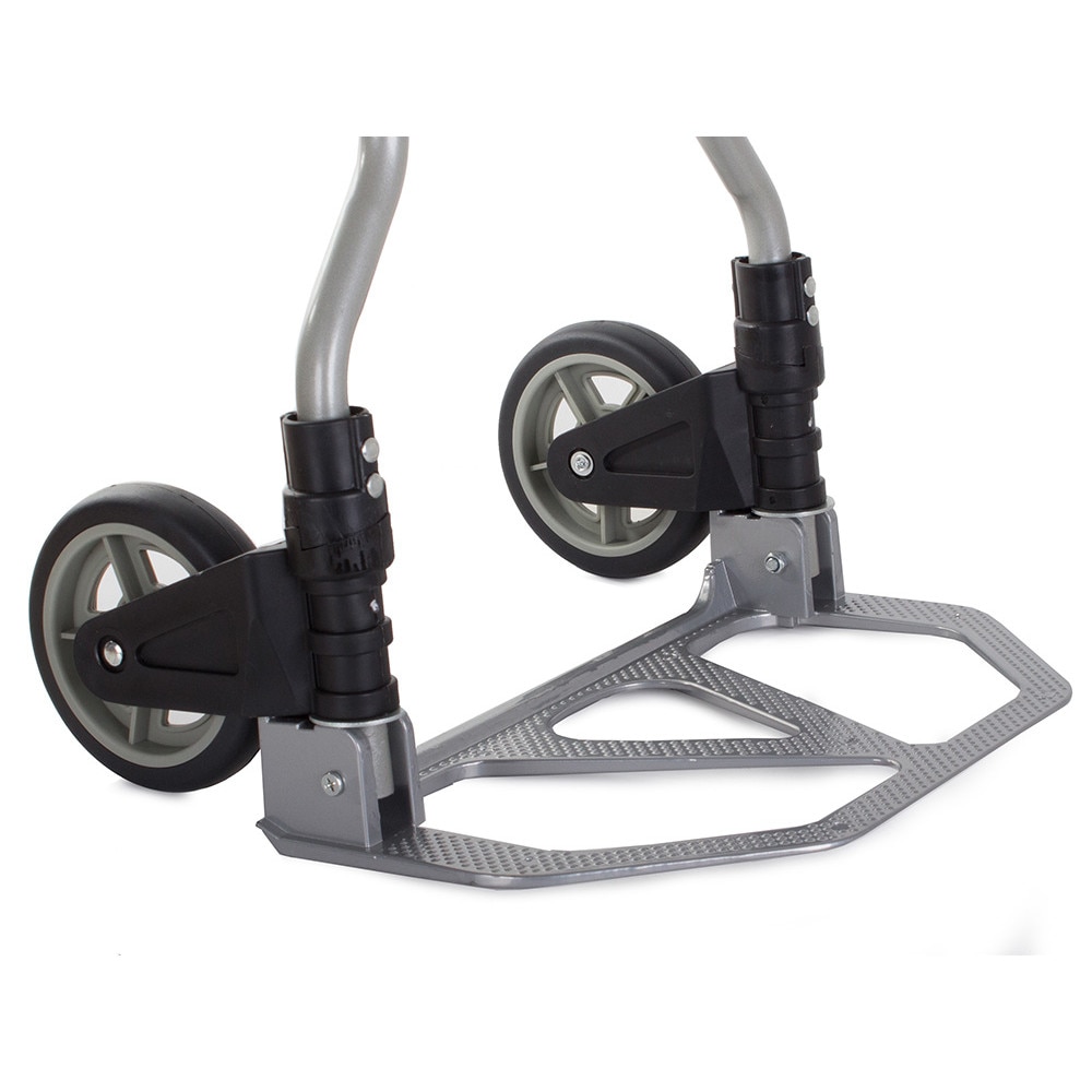 Carucior pentru transport marfa, Otel/Aluminiu/Plastic, Pliabil, 50kg ...