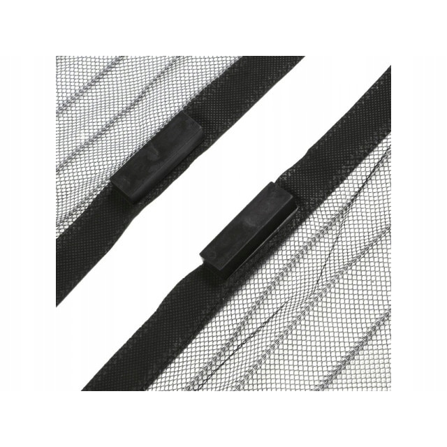 Plasa de tantari pentru usa, Poliester, Magnetic, 210X100 cm, Negru ...