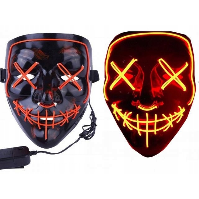 Masca pentru Halloween, Inny, LED, Multicolor - eMAG.ro