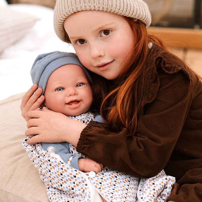 Arias élethű baba, Reborn baba, Daniel, 45 cm, kék - eMAG.hu