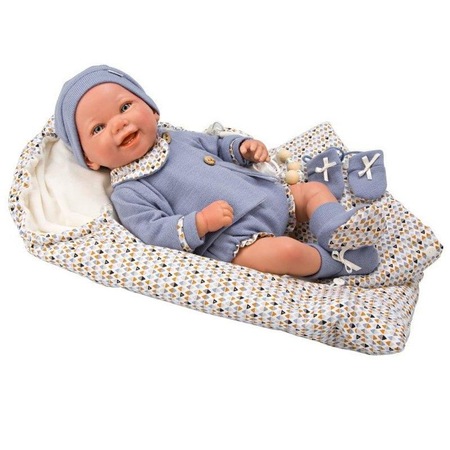 Papusa Reborn bebelus realist Arias Daniel 45 cm Blue - eMAG.ro