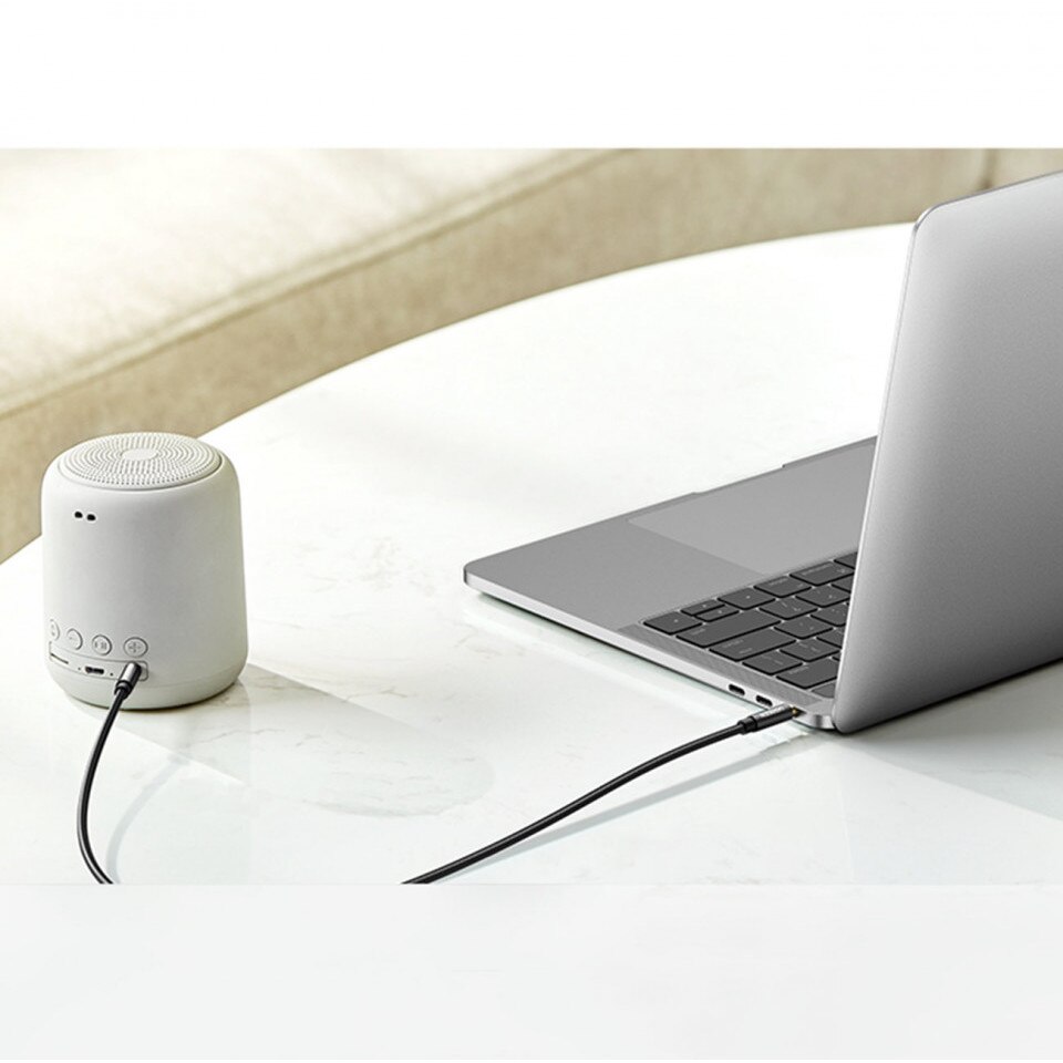 Cablu audio Ugreen 2 x mini mufa 3,5 mm 0,5 m albastru (AV112) - eMAG.ro