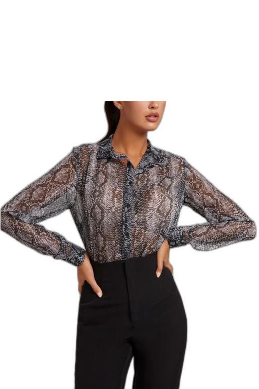 Camasa Dama, Guess-Shaka Snake, Multicolor, S - eMAG.ro