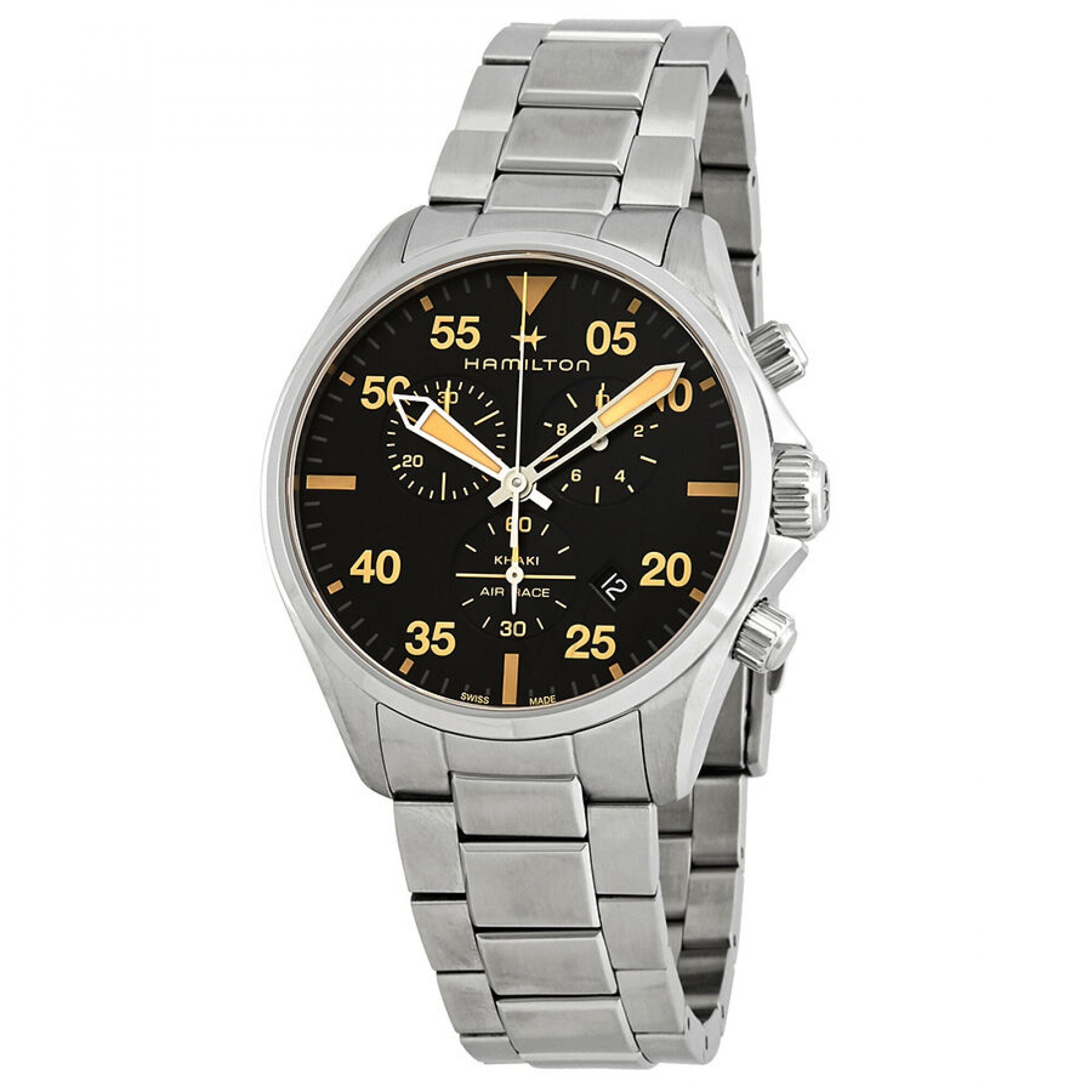 Ceas Barbati, Hamilton, Khaki Aviation Khaki Pilot H76722131 - eMAG.ro