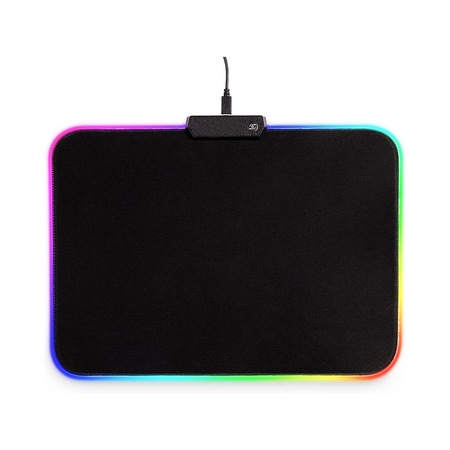 Mousepad BATTLETRON, RGB, iluminare LED, 25x35cm, Negru - eMAG.ro