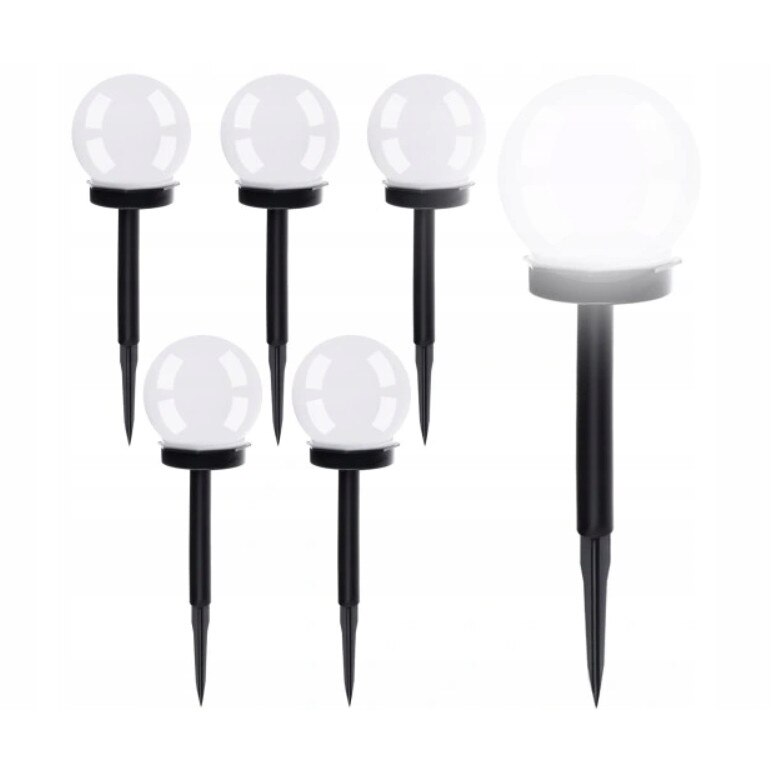 Set 6 lampi solare, LED, Alb - eMAG.ro