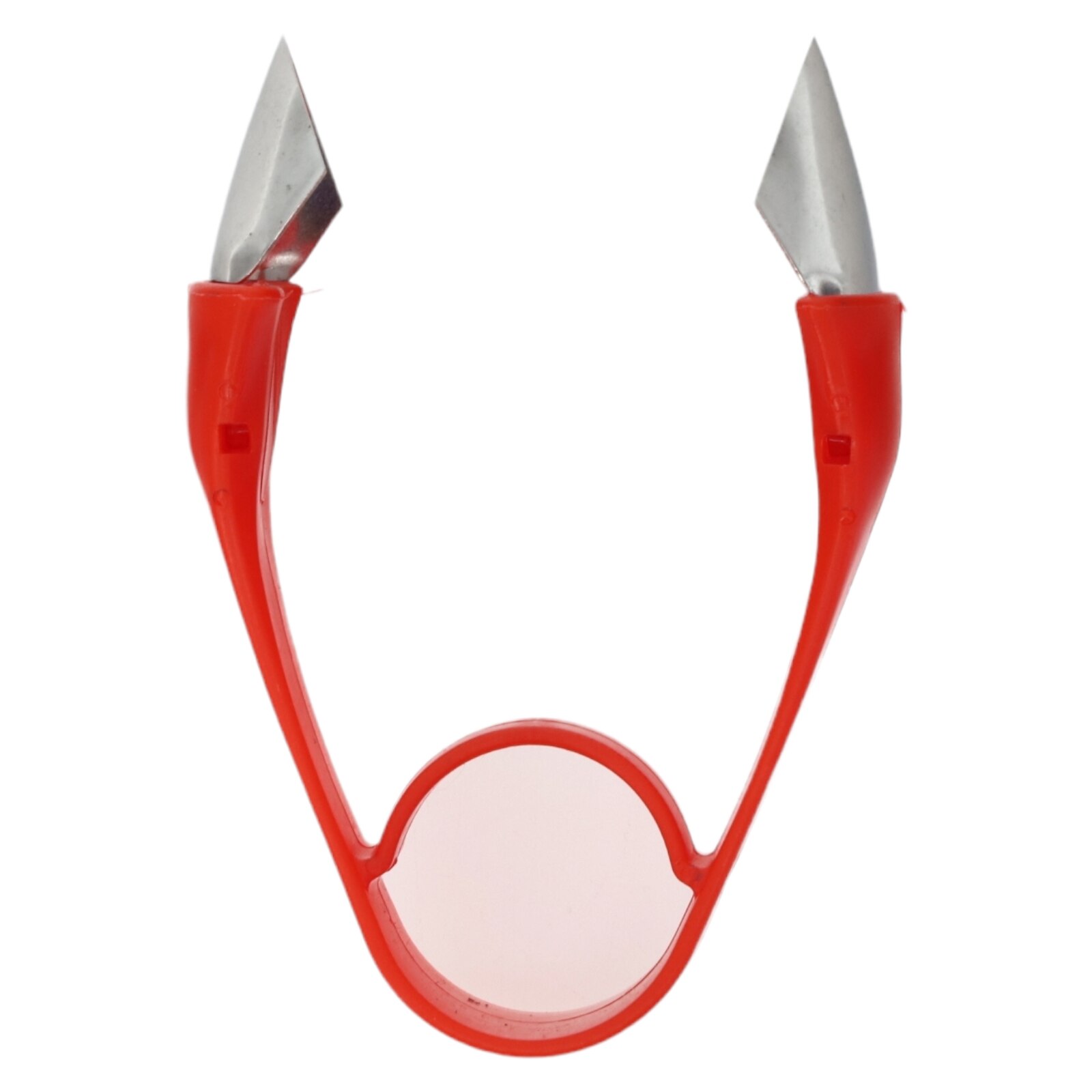 Curatator legume si fructe, Inox, 2 x 9 cm, Rosu - eMAG.ro