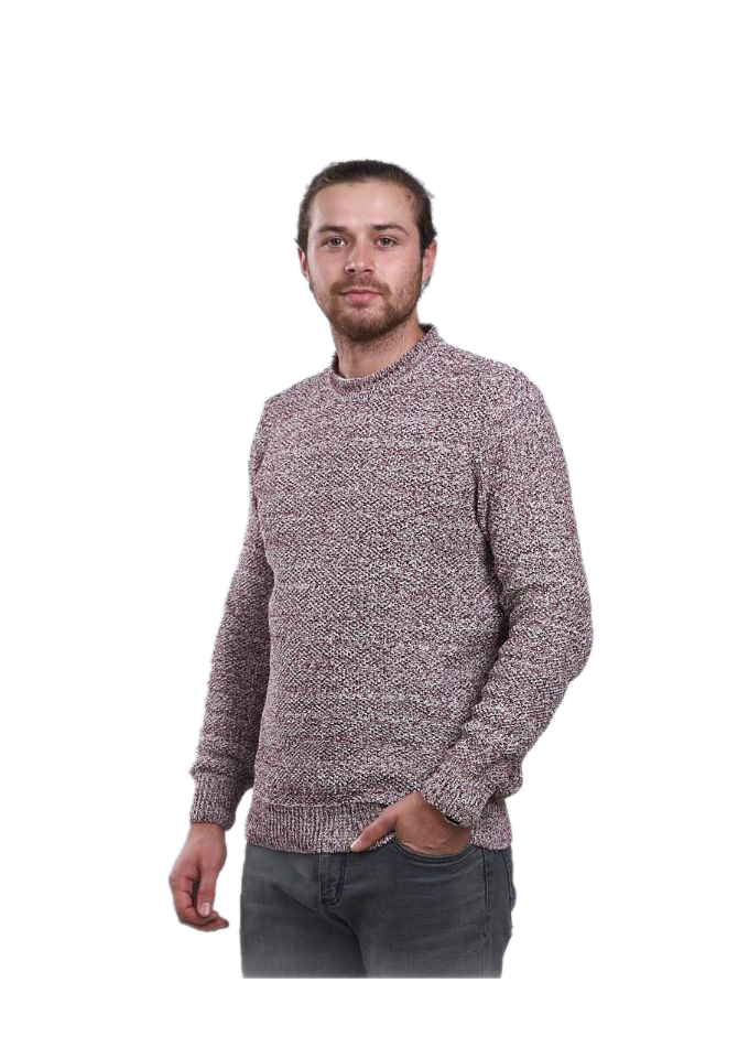 Pulover Barbati Hermina 203, Visiniu deschis, L - eMAG.ro