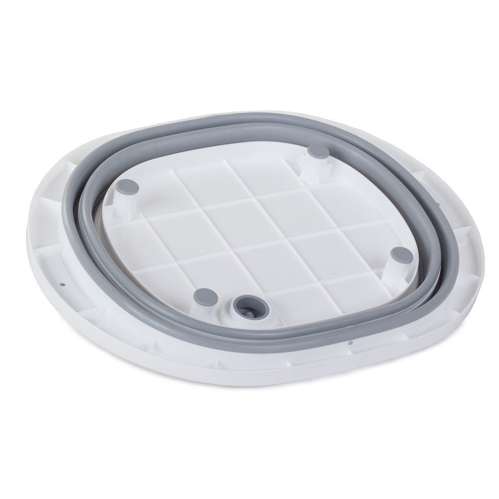 Recipient pliabil, Plastic/Silicon, Universal, 5l, 42x30x15cm Gri - eMAG.ro