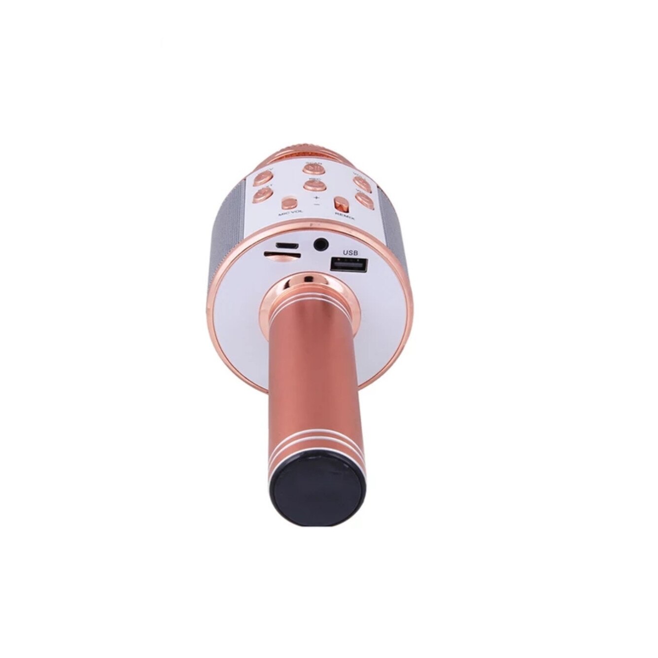 Microfon karaoke pentru copii cu boxa integrata, wireless, BT, Rose ...