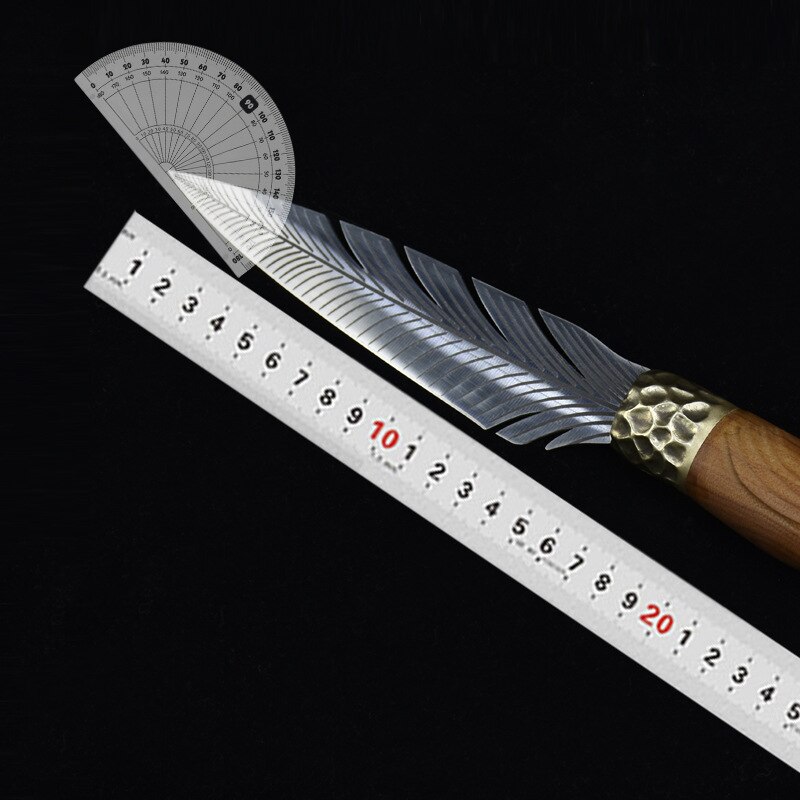 Cutit profesional universal, Qyntech®, lucrat manual, maner din lemn ...