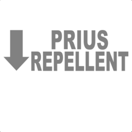 Sticker decorativ perete, auto si geam, Prius repellent, Gri, 25 cm ...