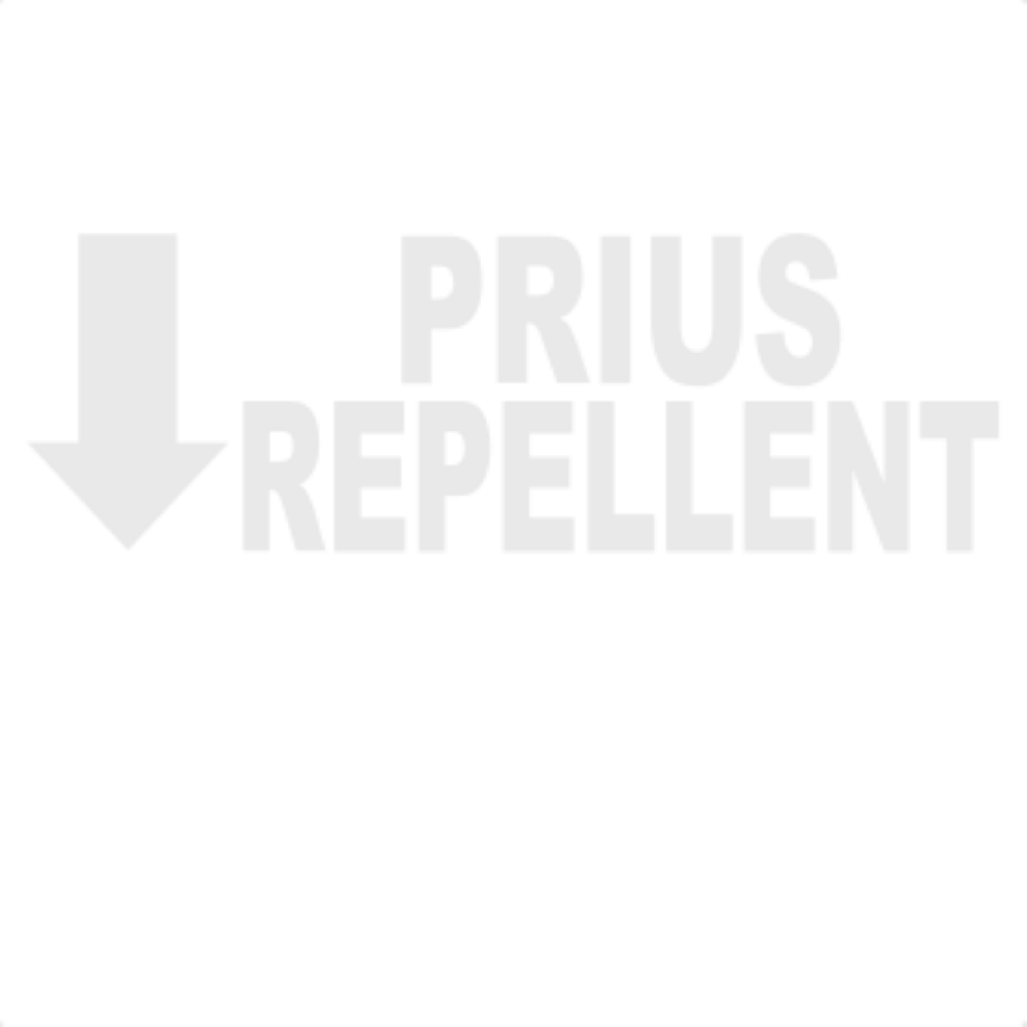 Sticker decorativ perete, auto si geam, Prius repellent, Alb, 19 cm ...