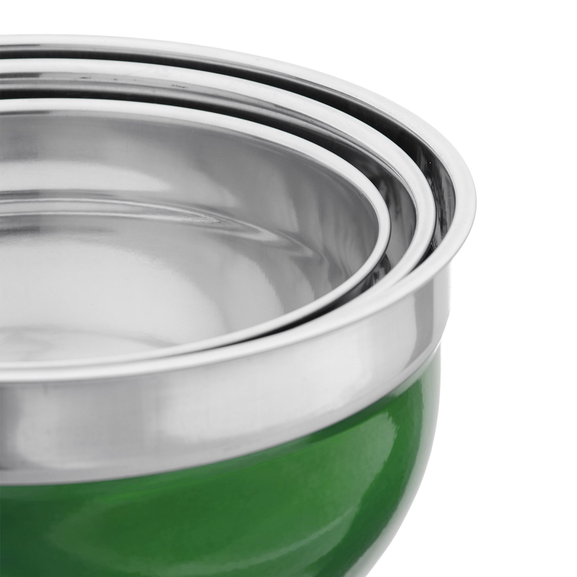 Set 4 boluri cu capac, Relaxdays, din inox, verde - eMAG.ro